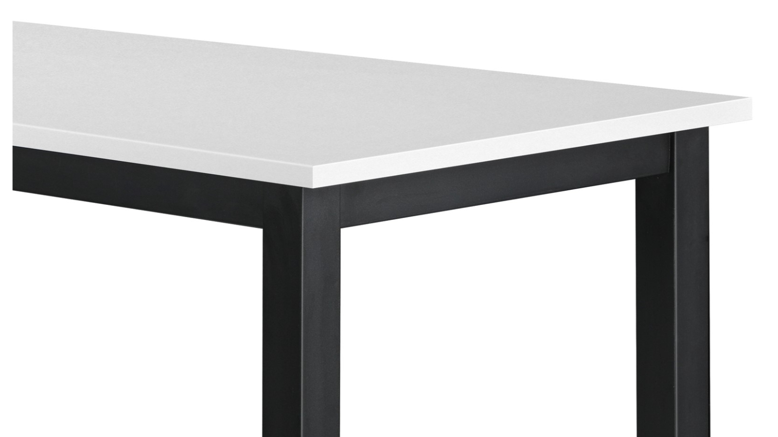 Oikiture 120cm Computer Desk - Black and White | Harvey Norman