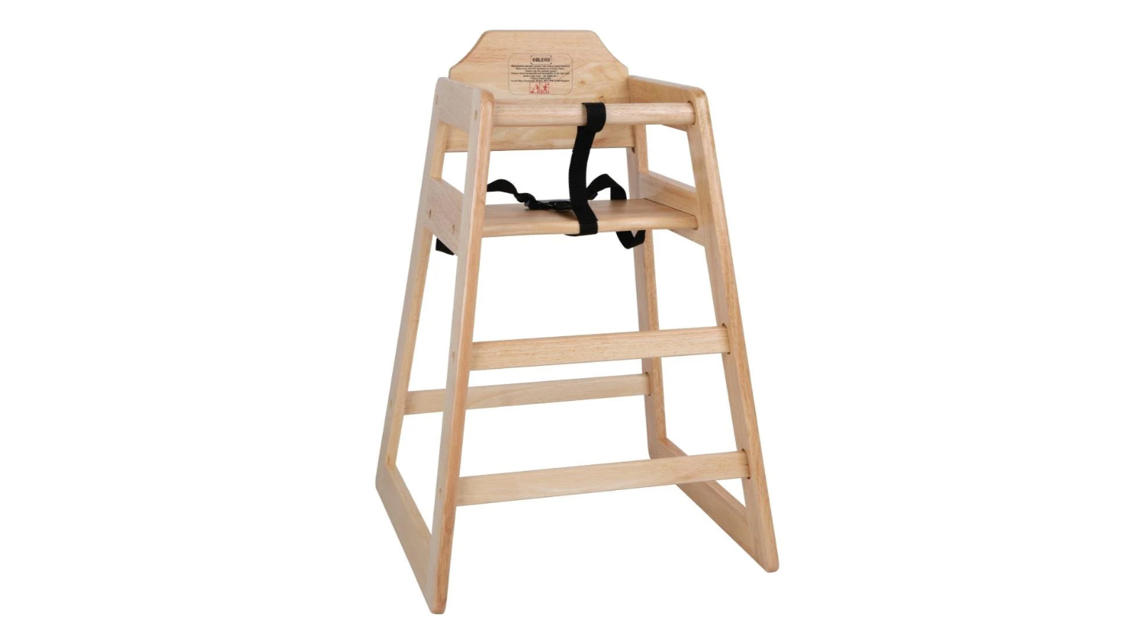 Bolero Wooden Cafe High Chair with Natural Finish | Harvey Norman