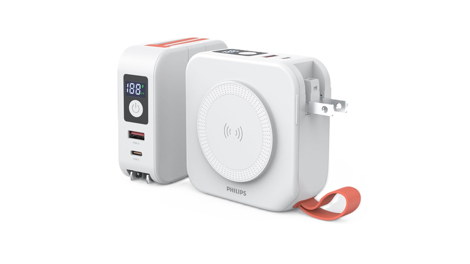 Philips 10-in-1 10000mAh Wireless Power Bank 20W Travel Charger - White ...