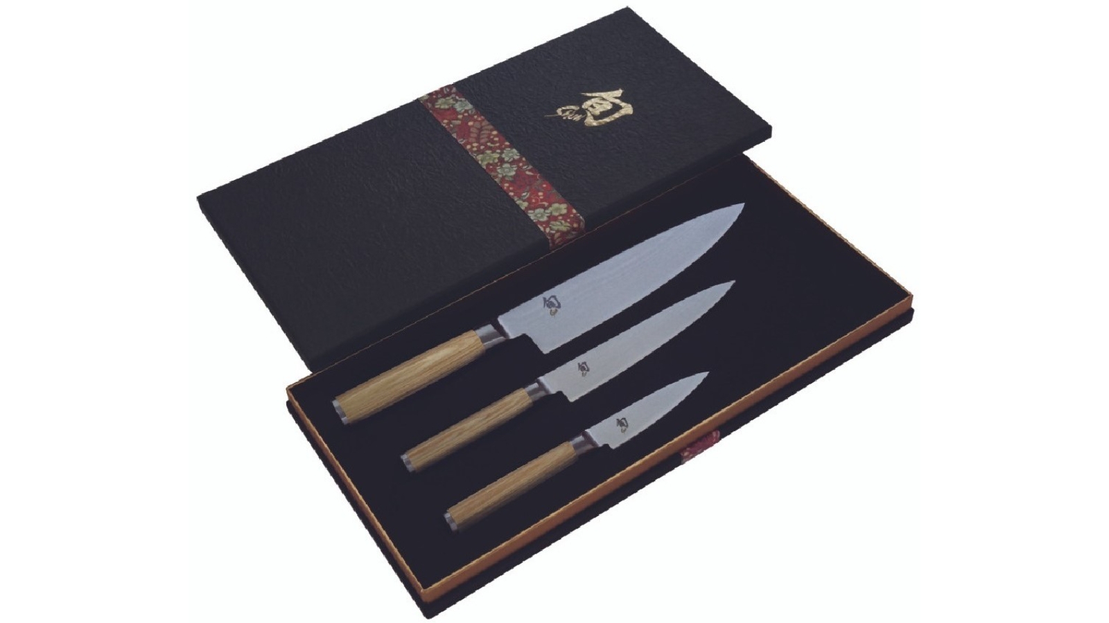 Shun White 3-Piece Gift Box Knife Set | Harvey Norman