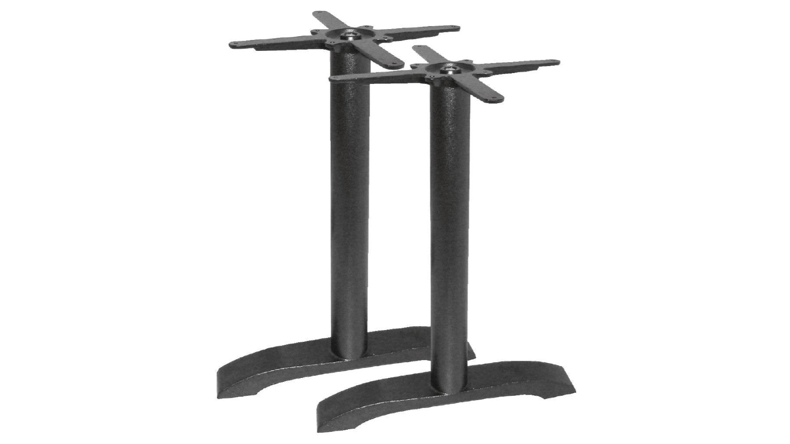 Bolero Pack of 4 Cast Iron Twin Leg Cafe Table Base | Harvey Norman