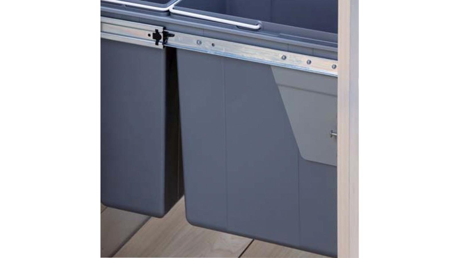 Elite Domestique 30 Litre Twin Slide Out Bottom Mounted Slim Profile ...