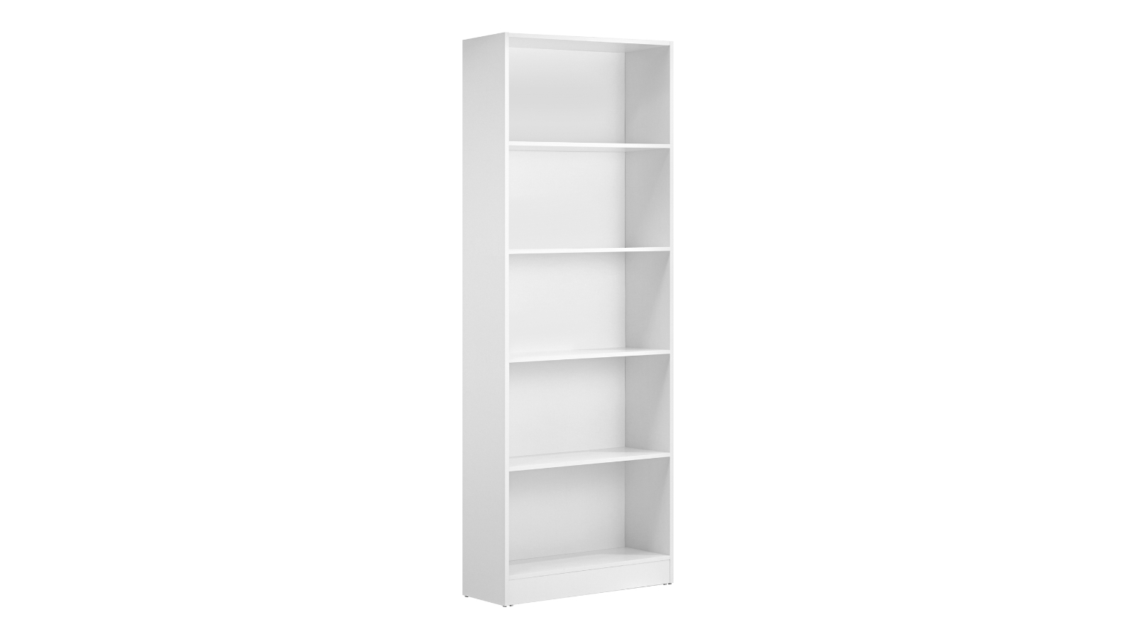 Oikiture White 5-Tier Bookshelf Bookcase | Harvey Norman