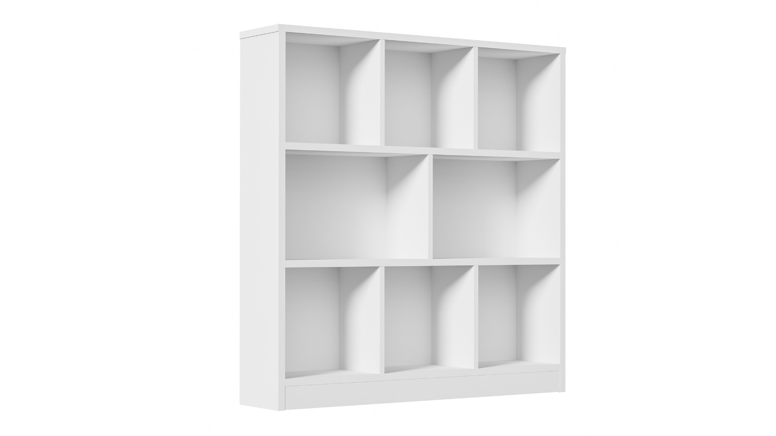 Oikiture Storage Organizer Stand Bookcase Display Shelves Unit - White ...