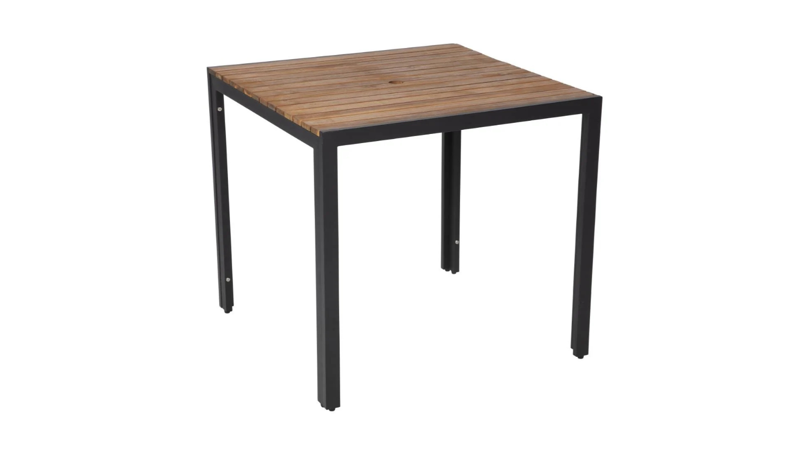 Bolero Square Steel and Acacia Cafe Table - 80cm | Harvey Norman
