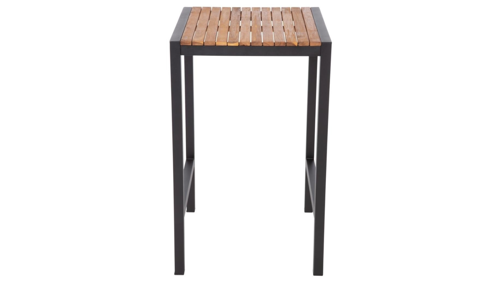 Bolero Square Steel and Acacia Bar Cafe Table - 60cm | Harvey Norman