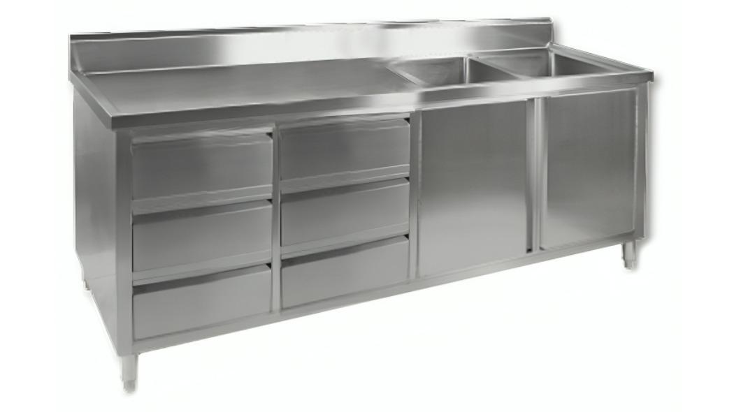 Modular Systems Commercial DSC-2400R-H Kitchen Tidy Cabinet with Double ...