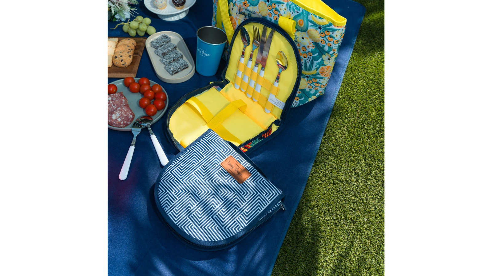 Lazy Dayz Picnic Cutlery Wallet Set - Makena | Harvey Norman