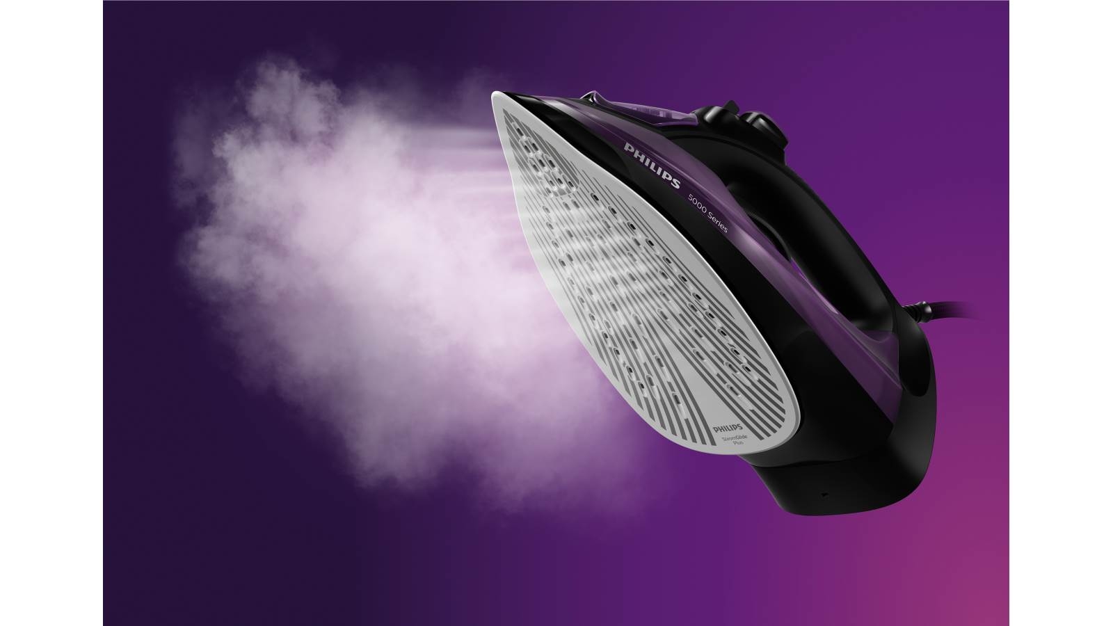 Philips 5000 Series Steam Iron - Dark Purple | Harvey Norman