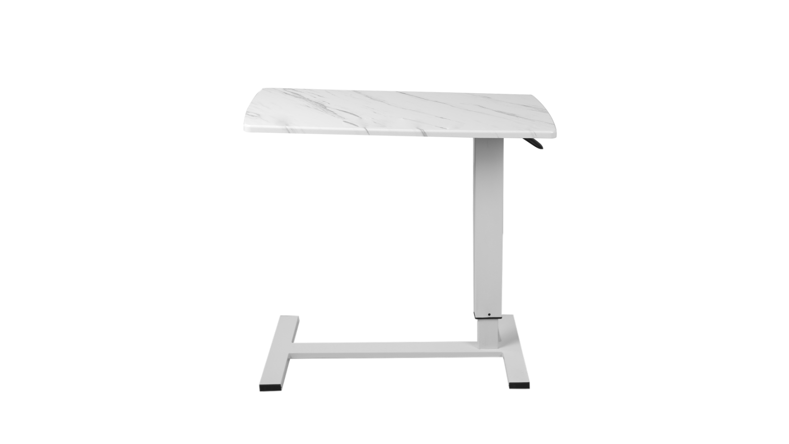 Levede Steel Frame Adjustable Side Table - White | Harvey Norman