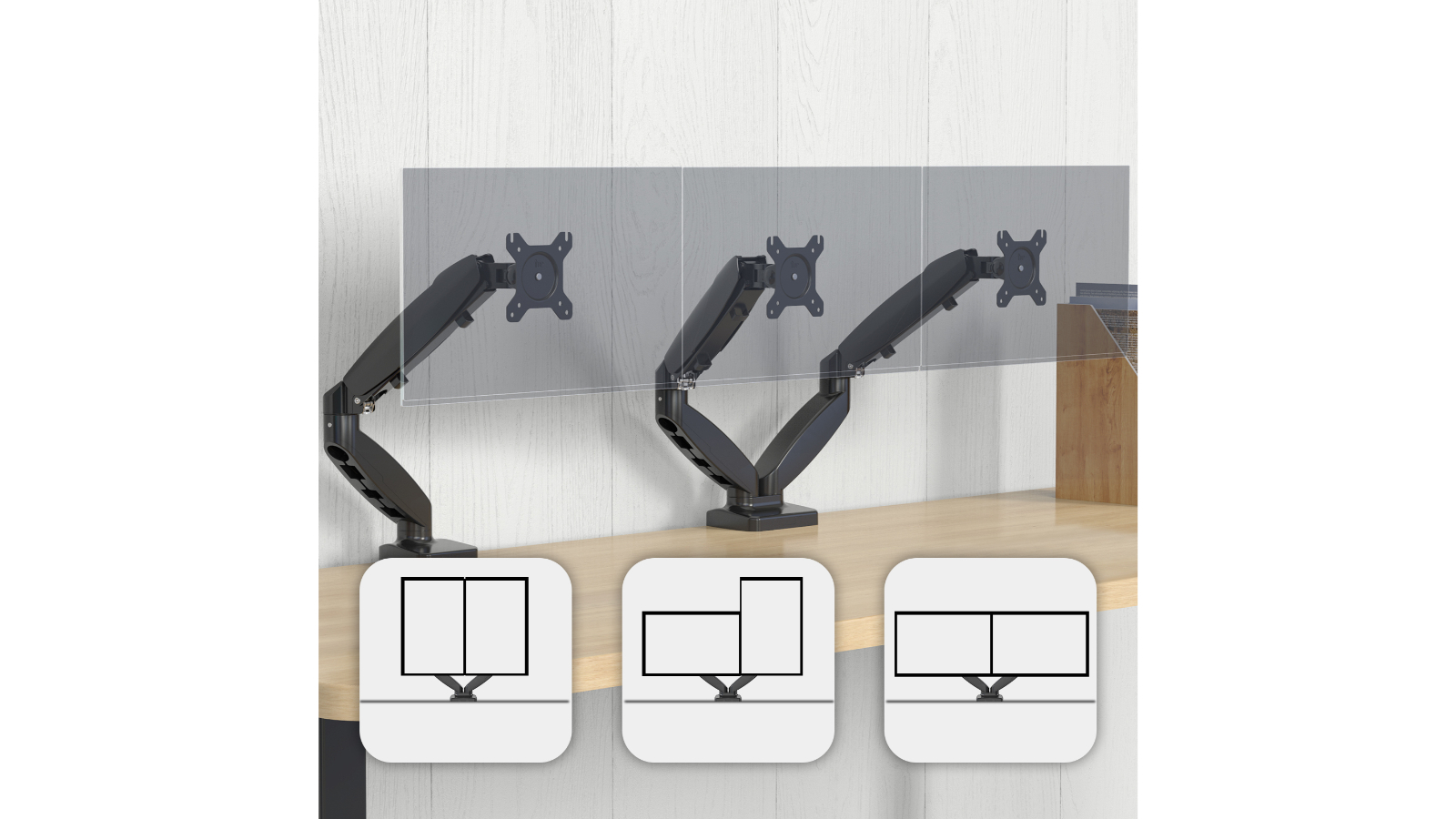 Altus Dual Stand Monitor Arm Up to 27 Standard Gas Spring | Harvey Norman