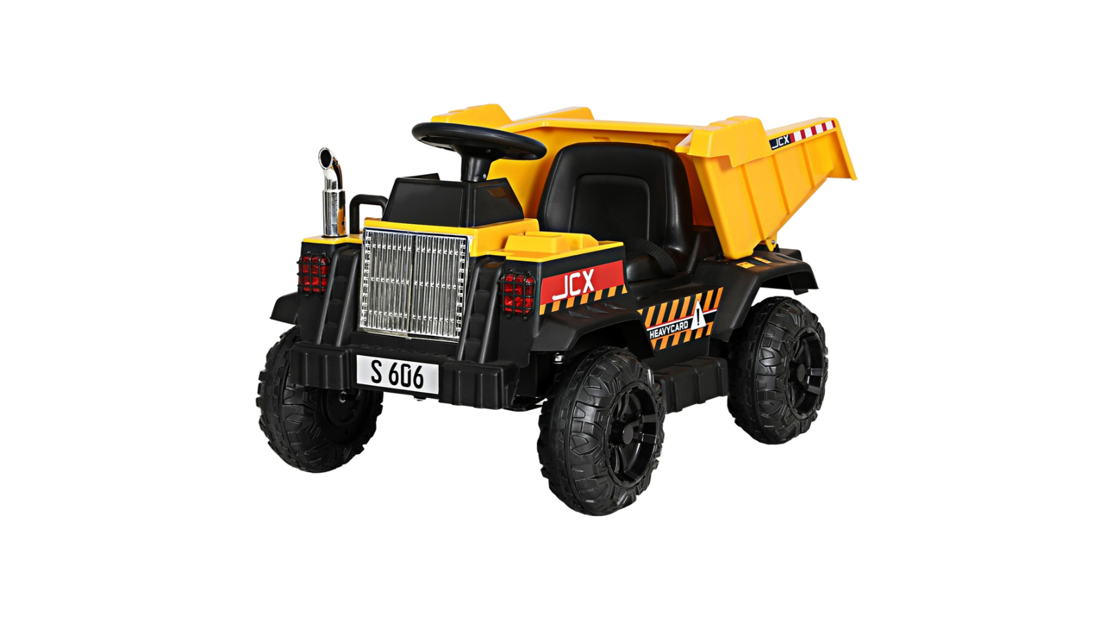 Rigo 12V Kid Electric Ride On Car Dumptruck Loader - Yellow | Harvey Norman