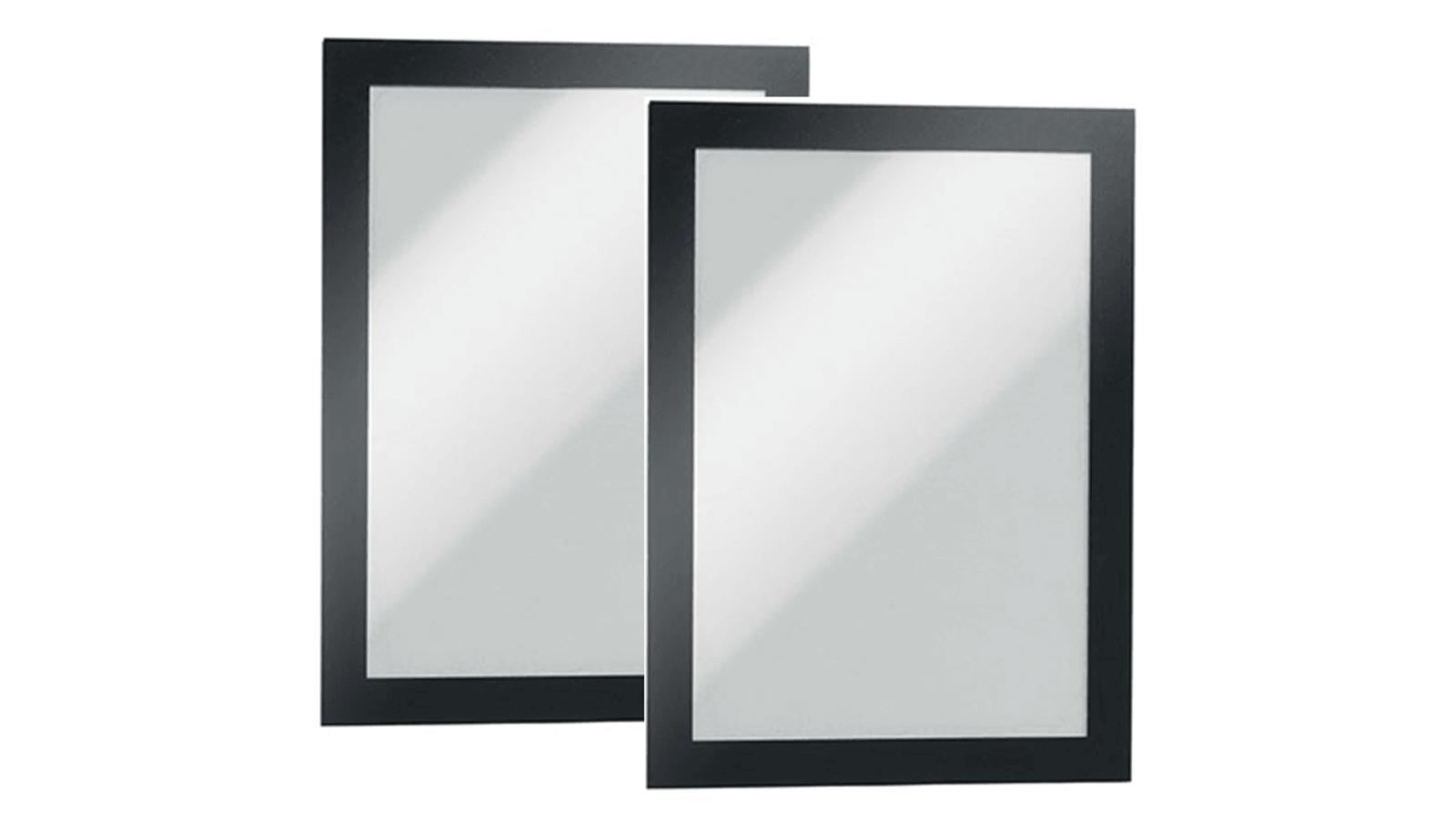 Duraframe Pack of 2 Durable Adhesive Back A4 Sign Holder - Black ...