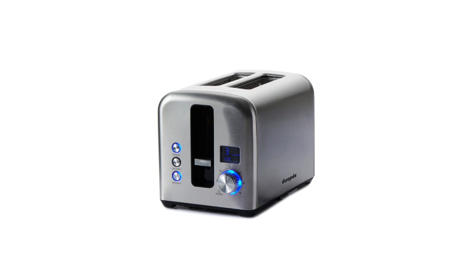 Durapres Toast IQ 2-Slice Digital Toaster | Harvey Norman