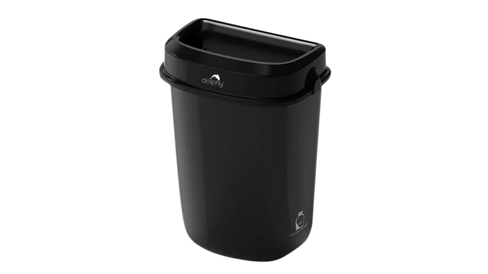 Dolphy Plaza Waste Bin 32L - Black | Harvey Norman