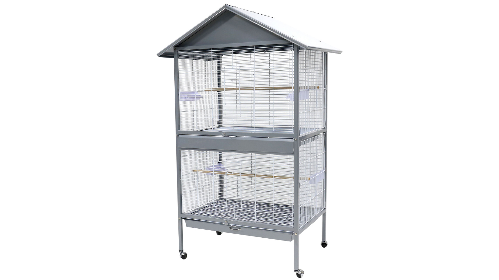 Flyline Large Cage with Roof for Parrot, Cockatiel, Parakeets and ...