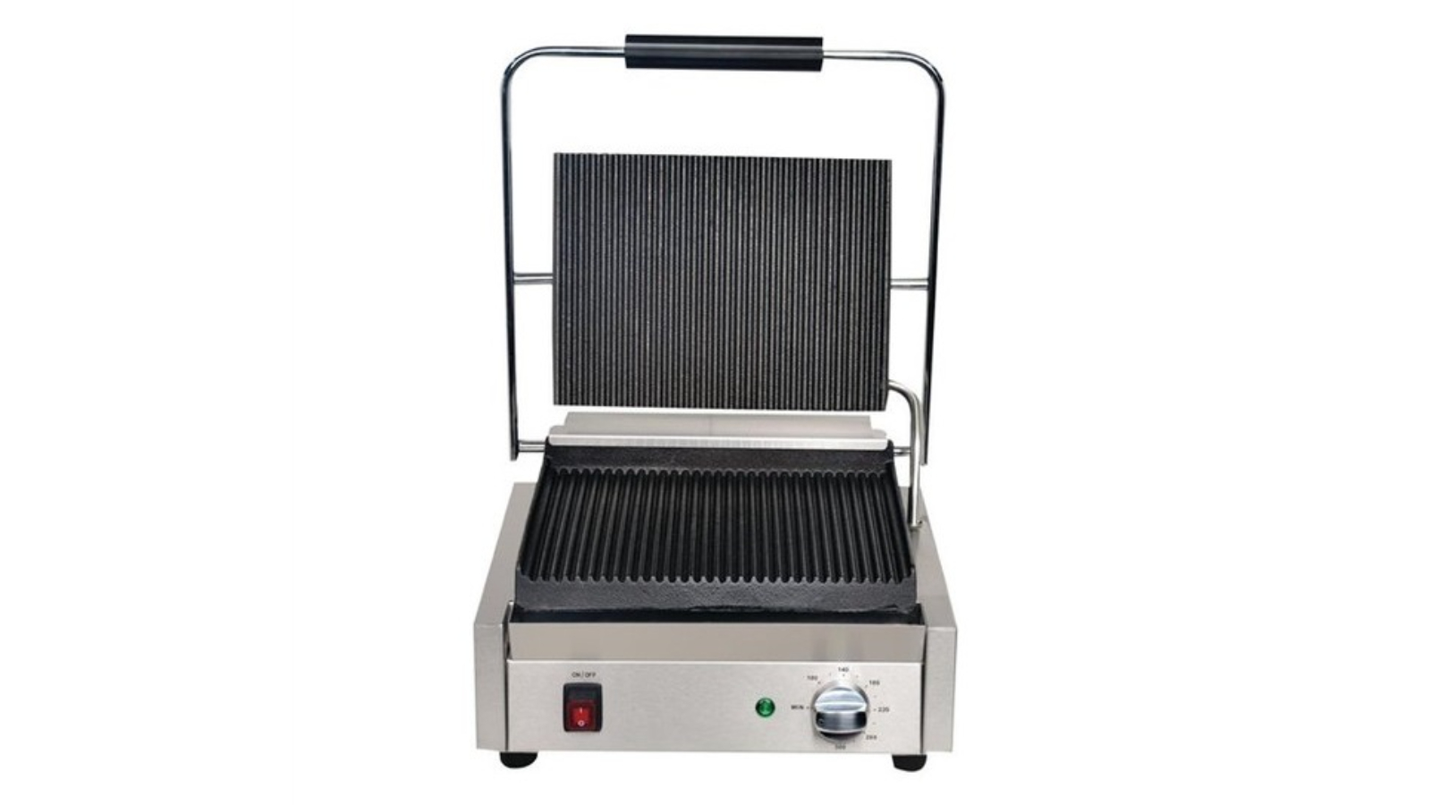 Apuro Large Contact Grill Ribbed Plate | Harvey Norman