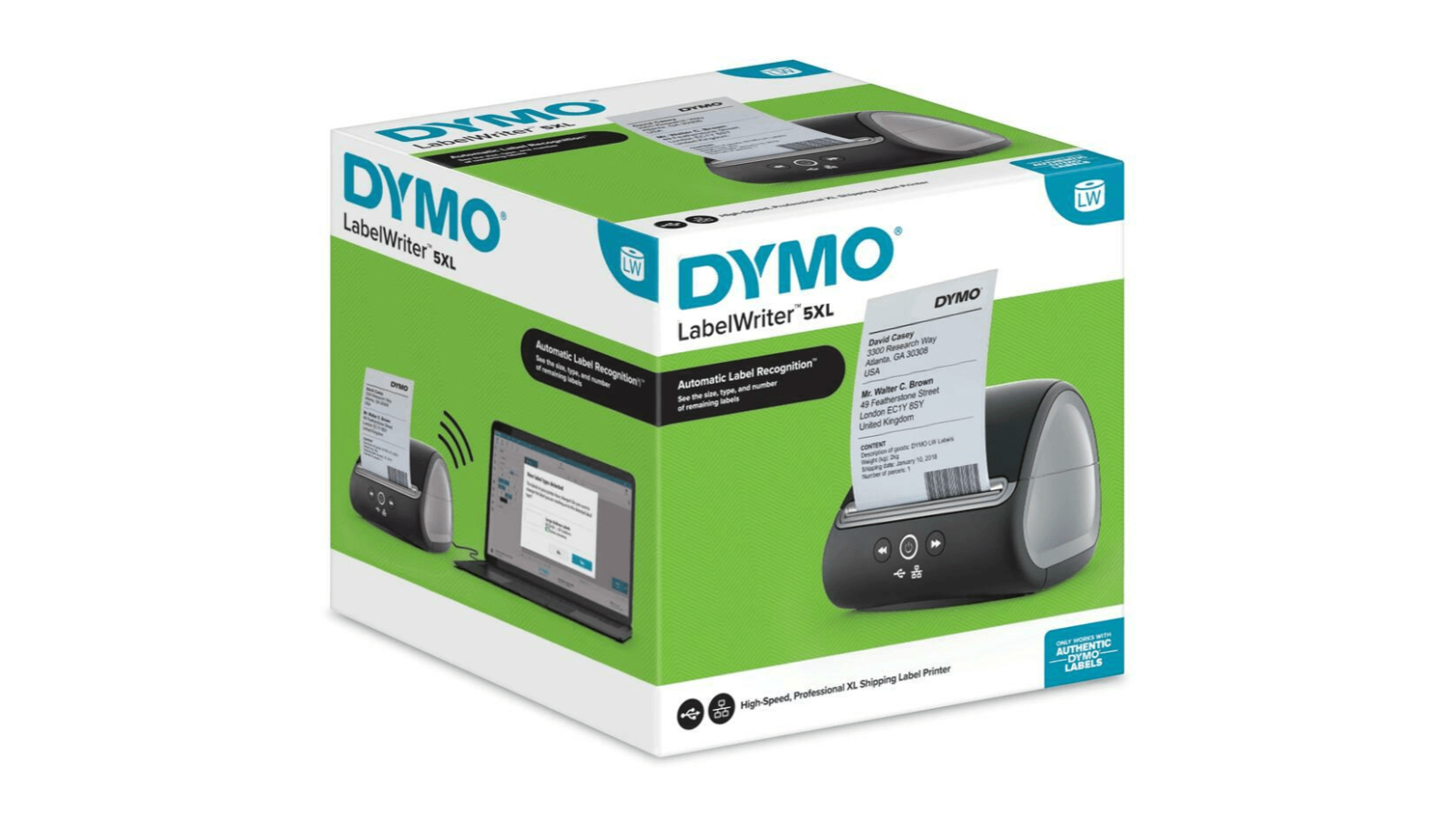 Dymo Label Writer 5 X-Large Replacement Label Printer Courier e-Parcel ...