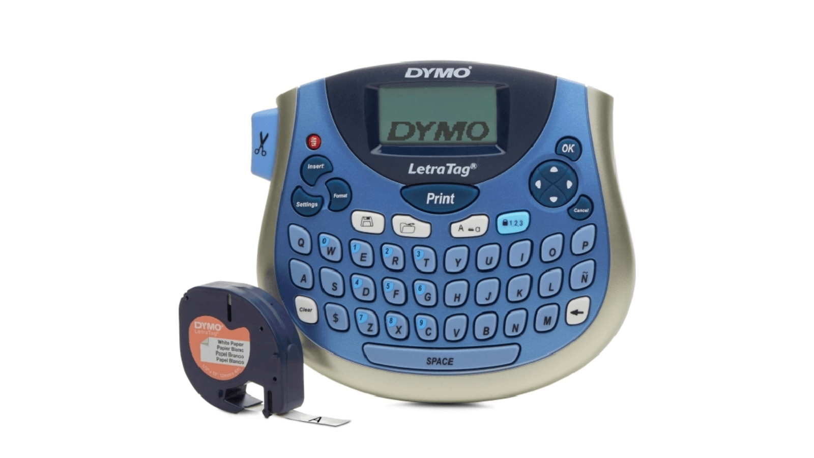 Dymo Letratag 100T Label Maker Printer Handheld Labeller - Blue ...