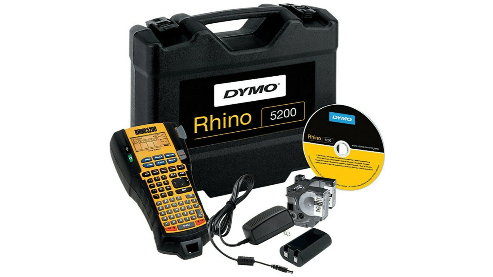 Dymo Rhino 5200 Label Machine Industrial Kit Labeller Printer | Harvey ...