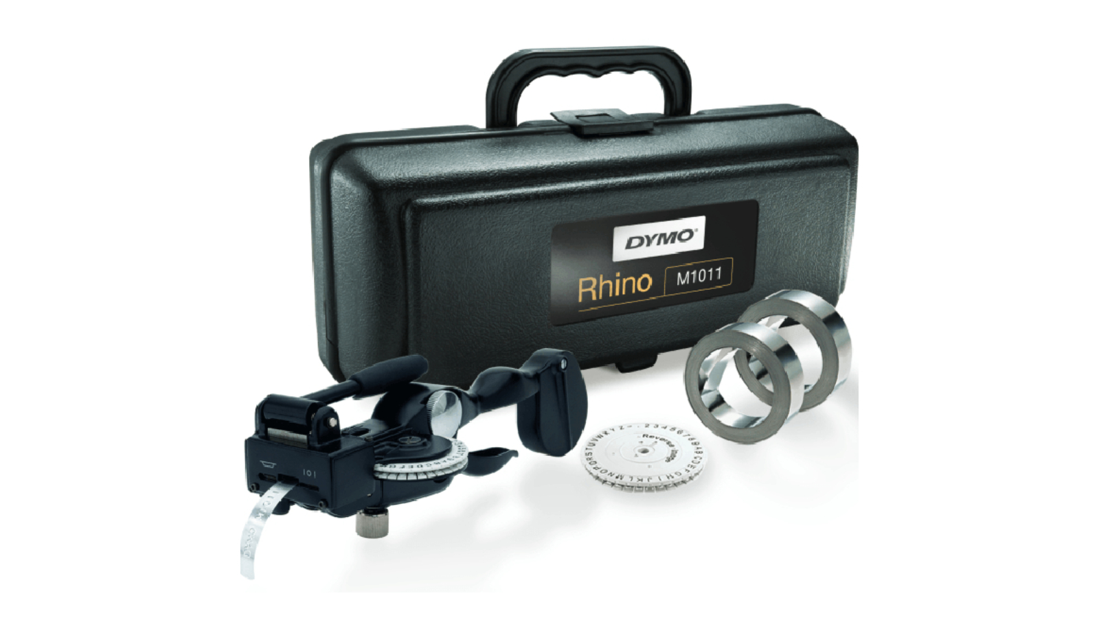 Dymo M1011 Rhino Industrial Heavy Duty Embosser Tool Kit | Harvey Norman