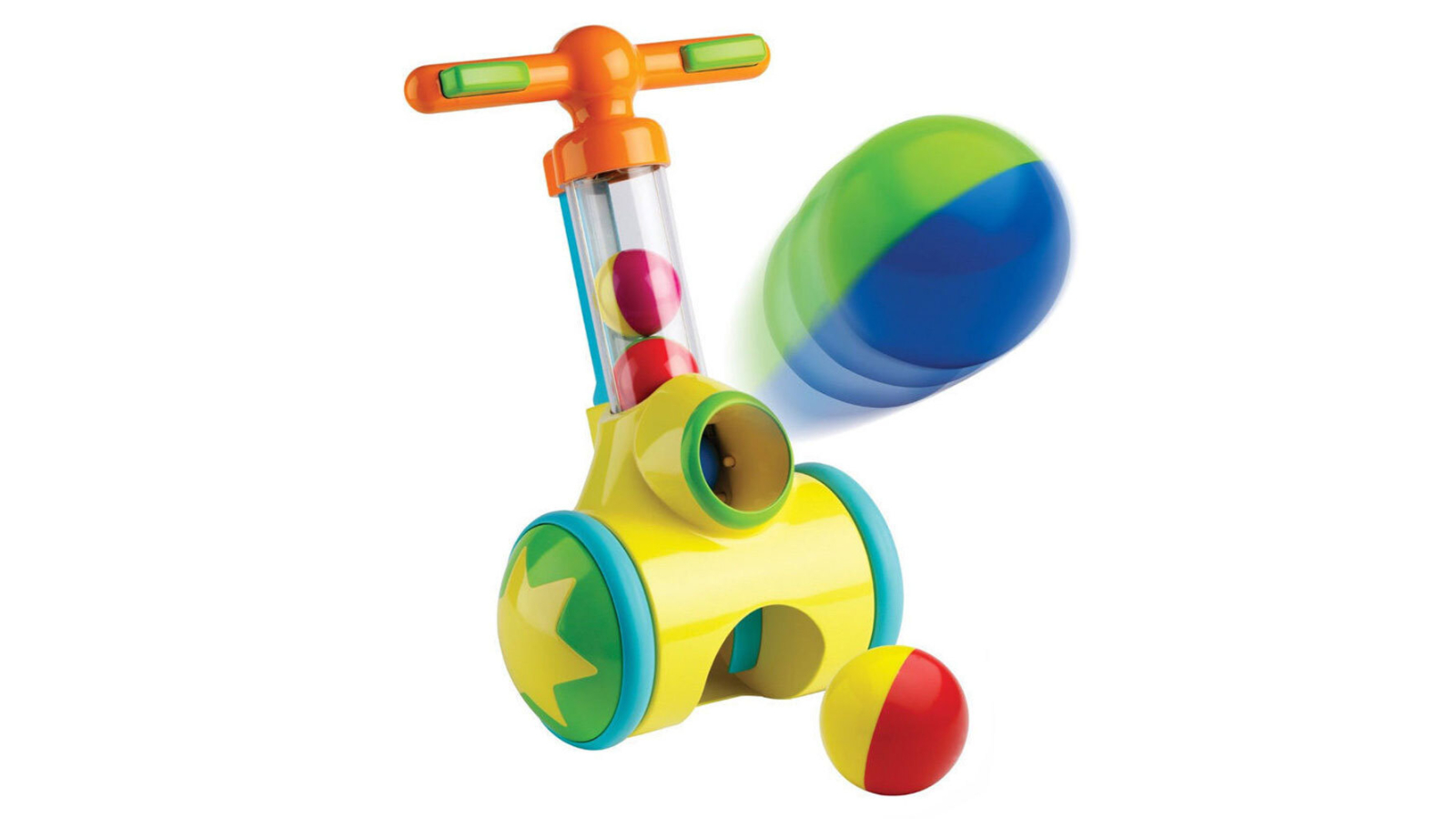 Tomy Pic-n-Pop Ball Blaster Play Learn Push Along Game Toy for Kids ...
