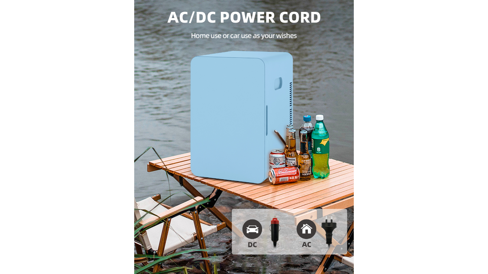 Advwin 22 Litre Portable 12V Mini Personal Fridge for Car and Bedroom ...