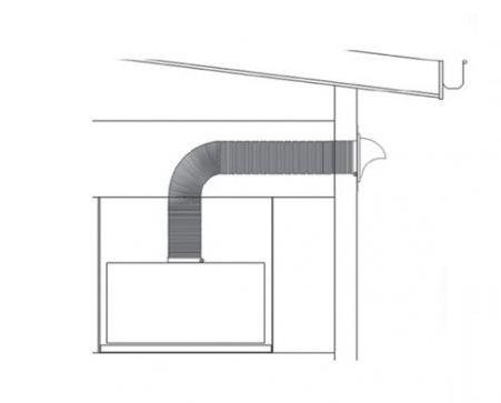 Sirius 20cm Easy Wall Ducting Kit | Harvey Norman