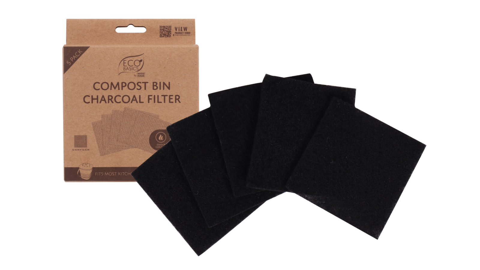 Eco Basics Pack of 5 Compost Bin Charcoal Filter | Harvey Norman