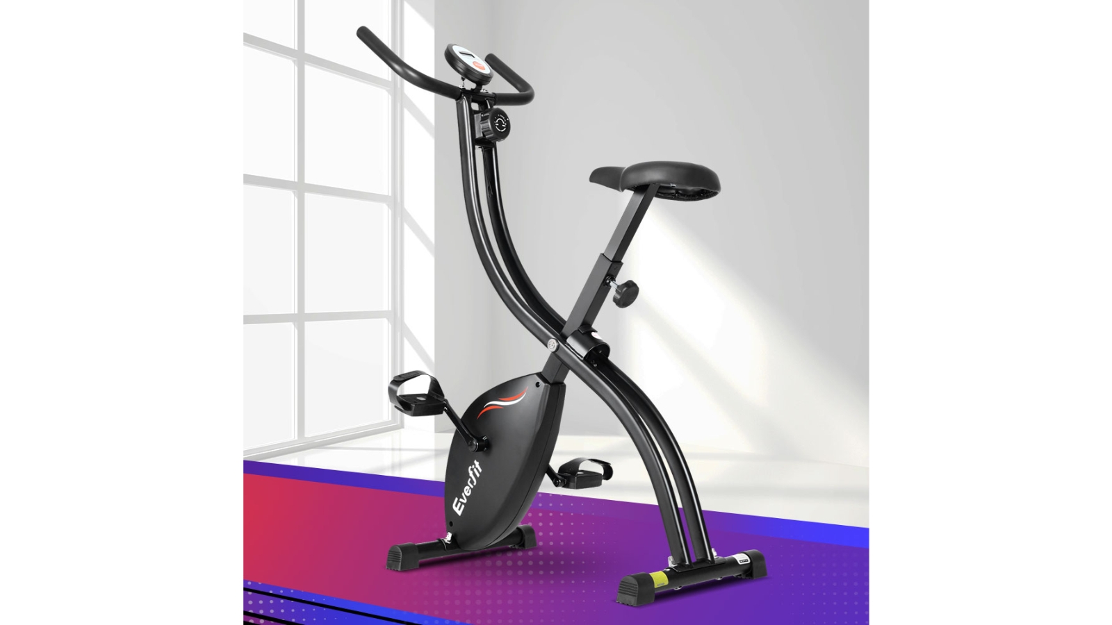 Everfit X Bike Fitness Exercise Bike Black Harvey Norman