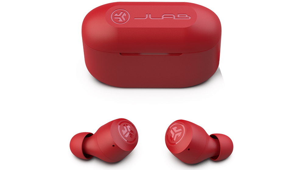 JLab GO Air POP True Wireless Earbuds - Red | Harvey Norman