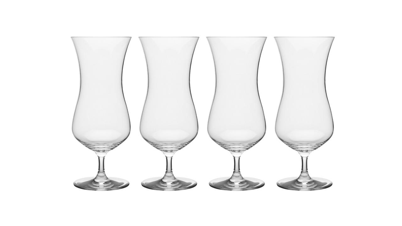 Ecology 4 Piece 495ml Classic Crystalline Hurricane Glass Set - Clear ...