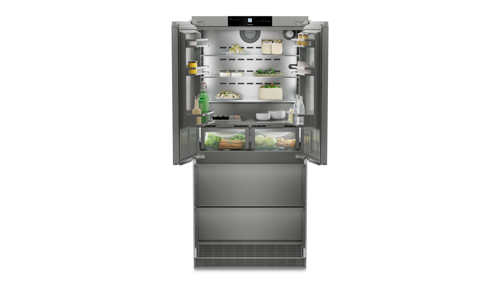 Liebherr 522L Fully Integrated French Door Fridge Freezer - Grey ...