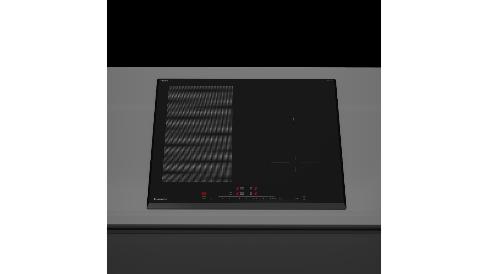 Euromaid 60cm 4 Zone Flex Touch Control Induction Cooktop | Harvey Norman