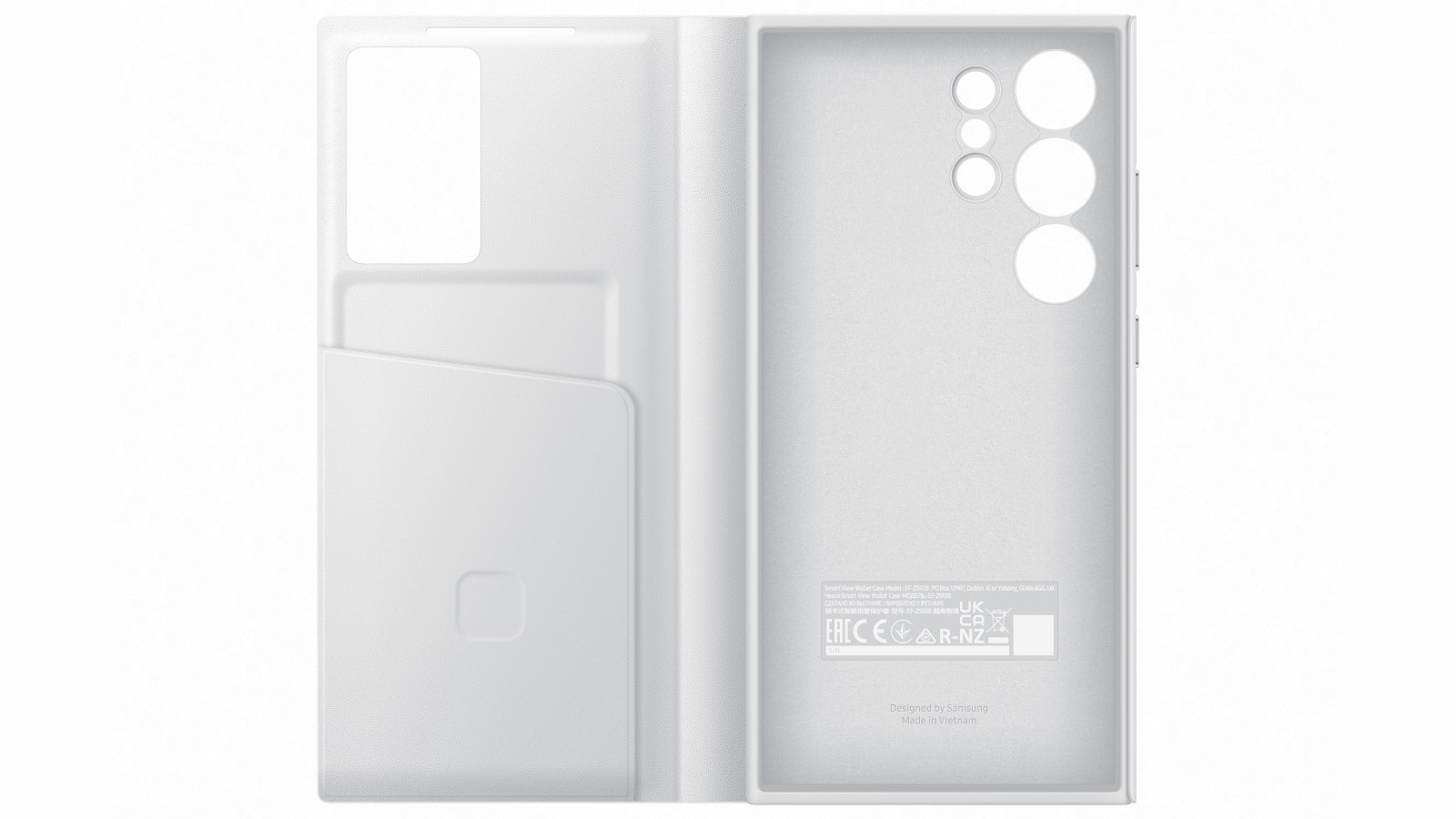 Samsung Galaxy S24 Ultra Smart View Wallet Case - White | Harvey Norman