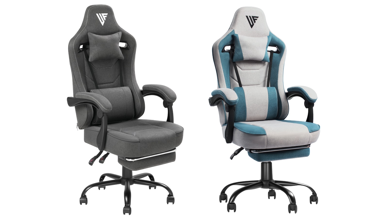 Advwin Gaming Chair with Footrest and Linkage Armrest | Harvey Norman