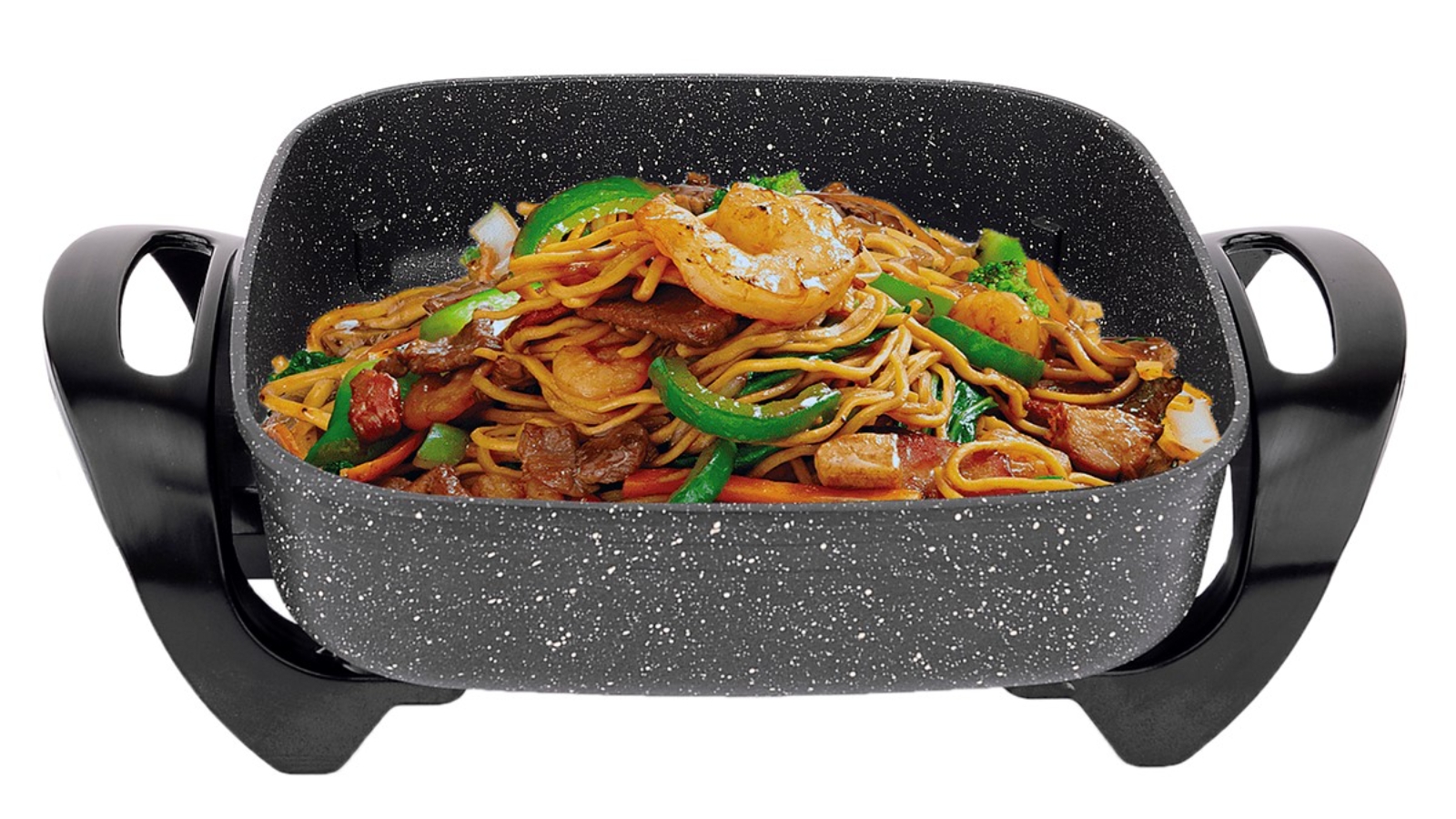 Healthy Choice Non-Stick Stone Electric Fry Pan | Harvey Norman