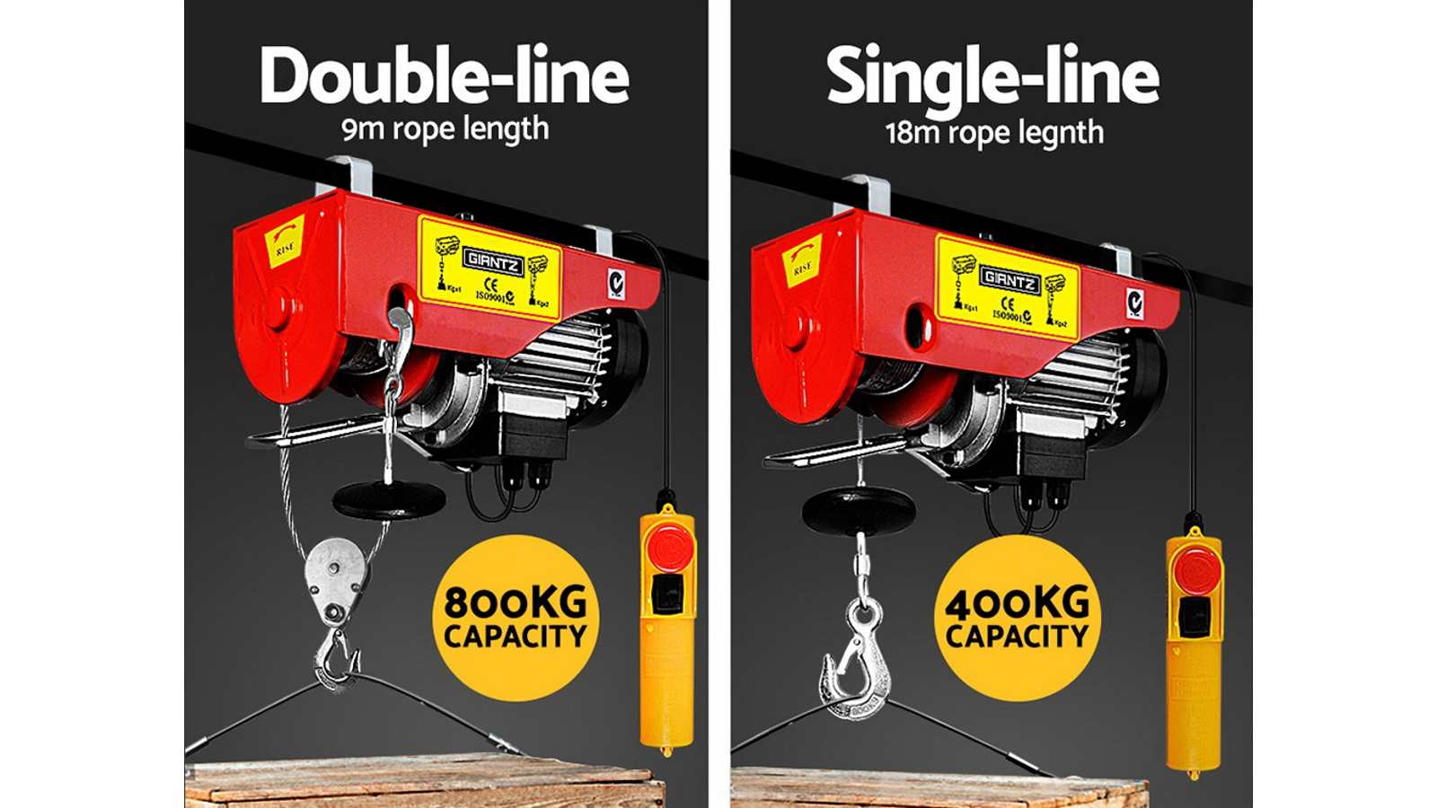 Giantz 1300w Electric Hoist Winch | Harvey Norman