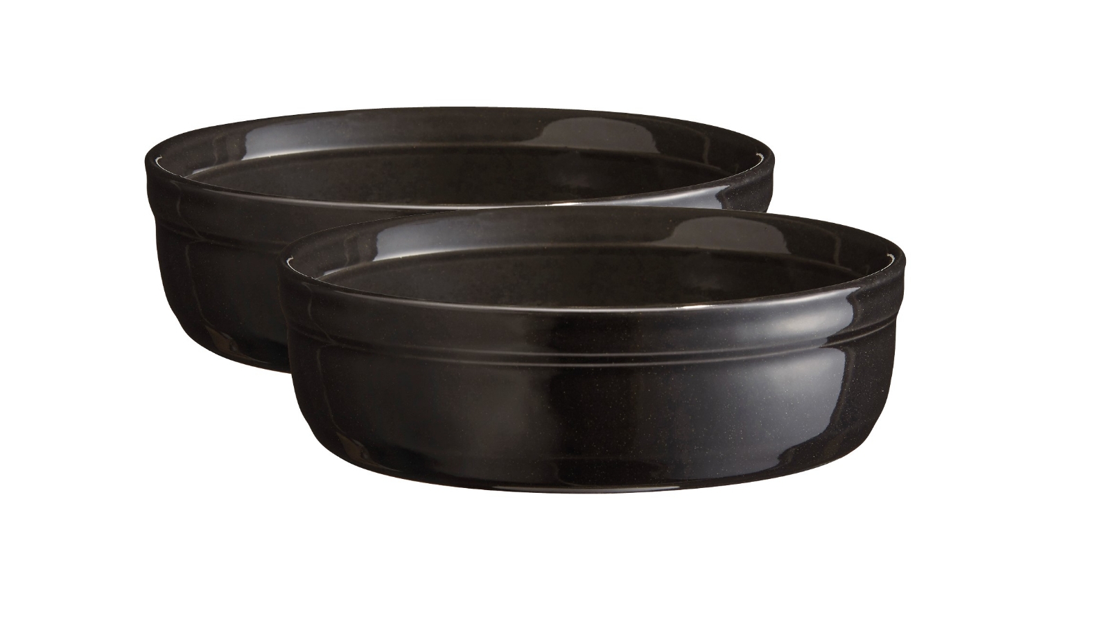 Emile Henry Set of 2 Creme Brulee Ramekin - Charcoal | Harvey Norman