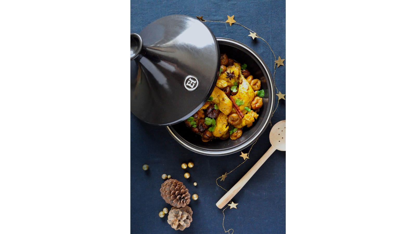 Emile Henry 26cm Tagine - Charcoal | Harvey Norman
