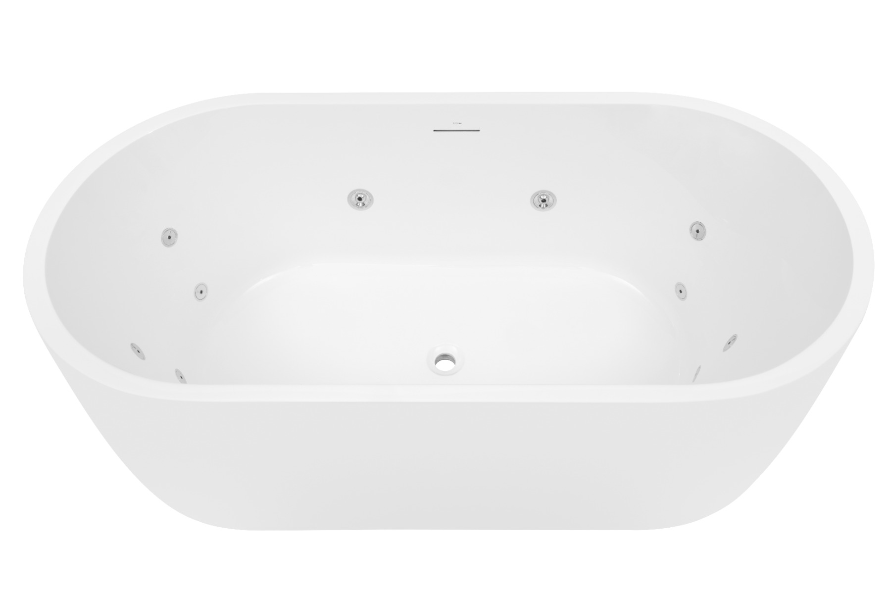 Decina Elisi 1700mm Freestanding Contour Spa Bath | Harvey Norman