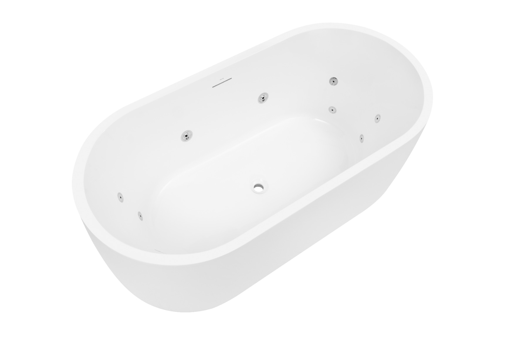 Decina Elisi 1700mm Freestanding Contour Spa Bath | Harvey Norman