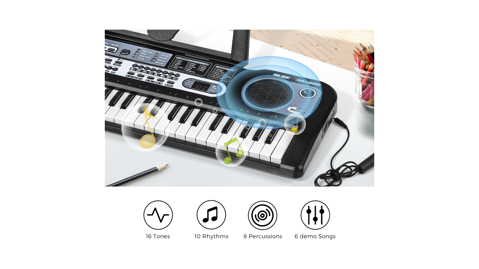 Mazam 61 Keys Piano Keyboard Electronic Musical Toy Gift with ...