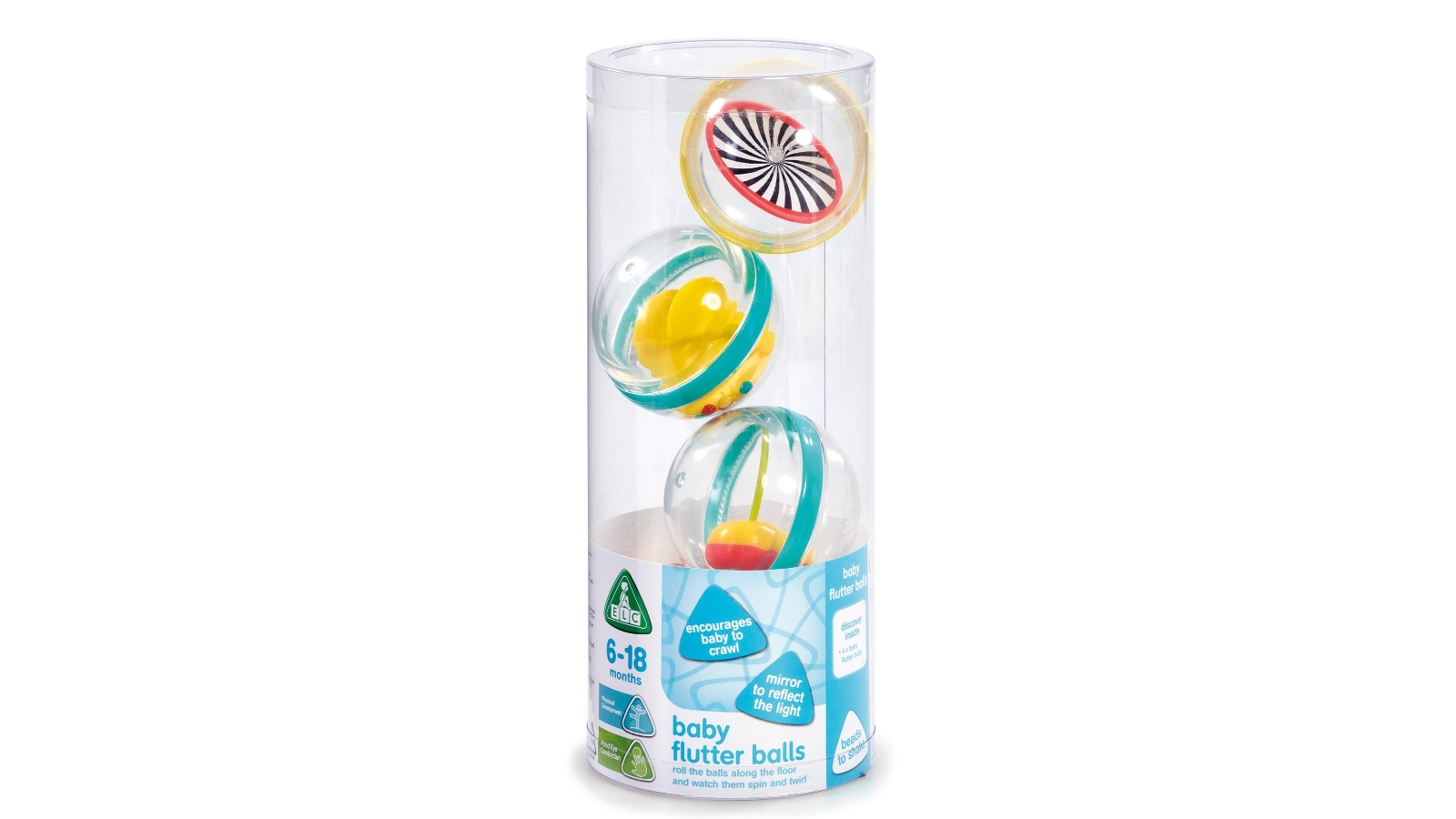 Early Learning Centre Flutter Balls Tube Pack of 4 | Harvey Norman