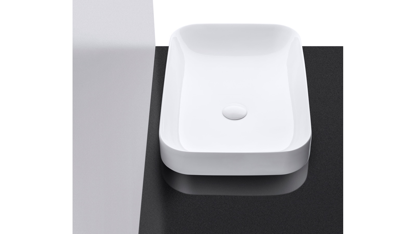 Studio Bagno Element 60 Bench Basin - Gloss White | Harvey Norman