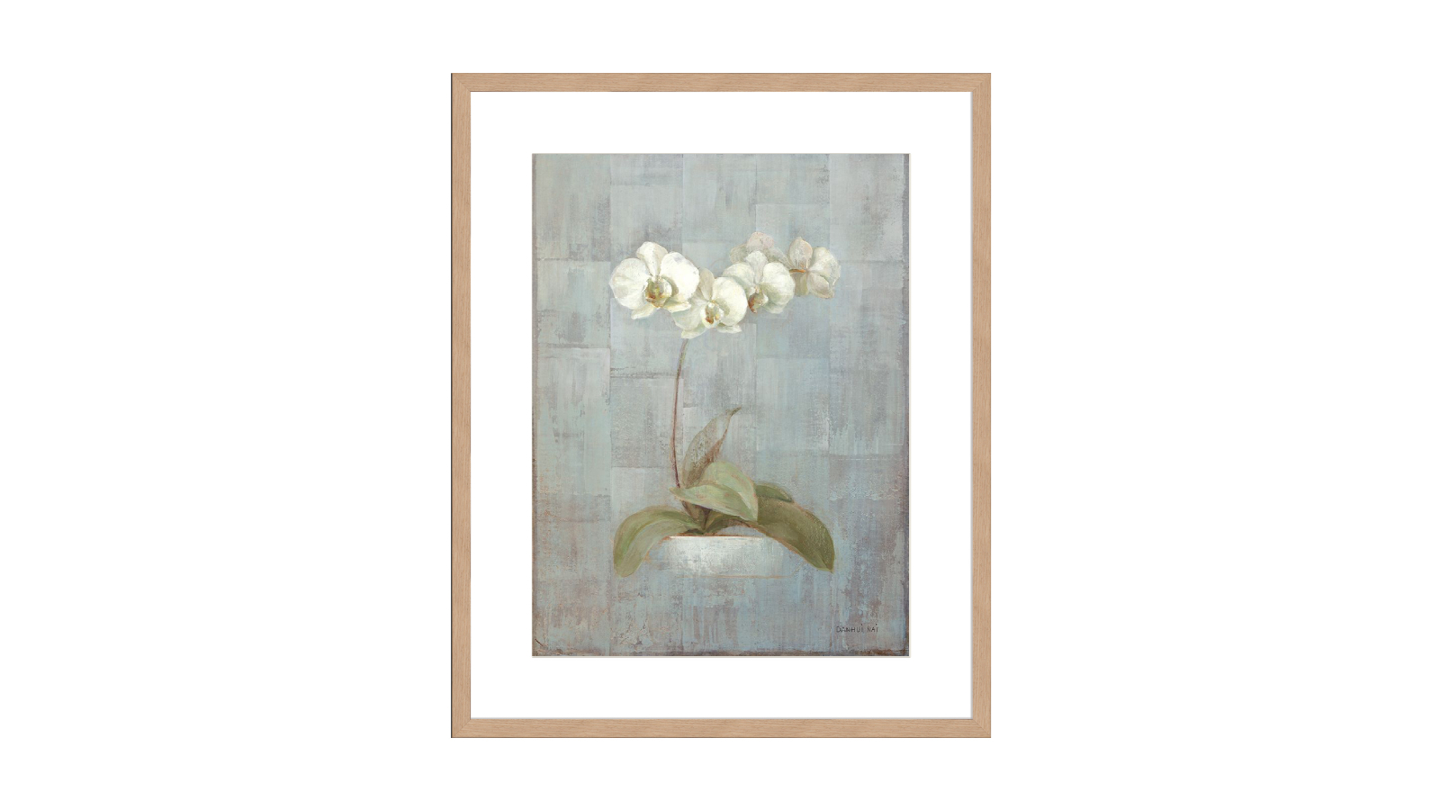 La Grolla Elegant Orchid I Natural Frame Wall Art - 66 x 56cm | Harvey ...