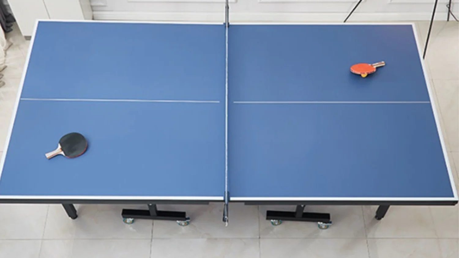 Uxuan Sports Indoor Elite Series 160 Blue Top Table Tennis Table with ...