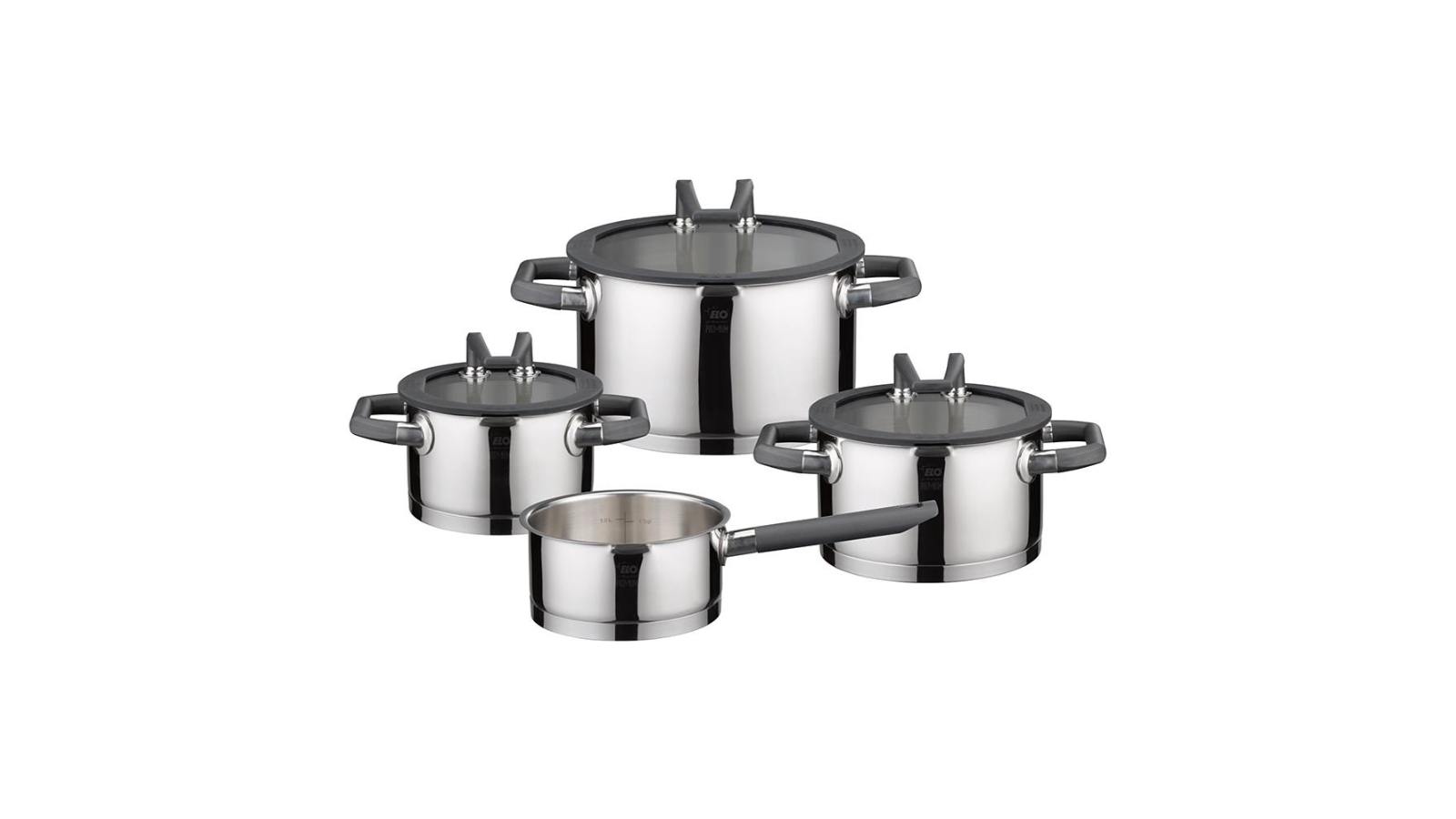 Elo Black Pearl Cookware Set - 4 Piece | Harvey Norman