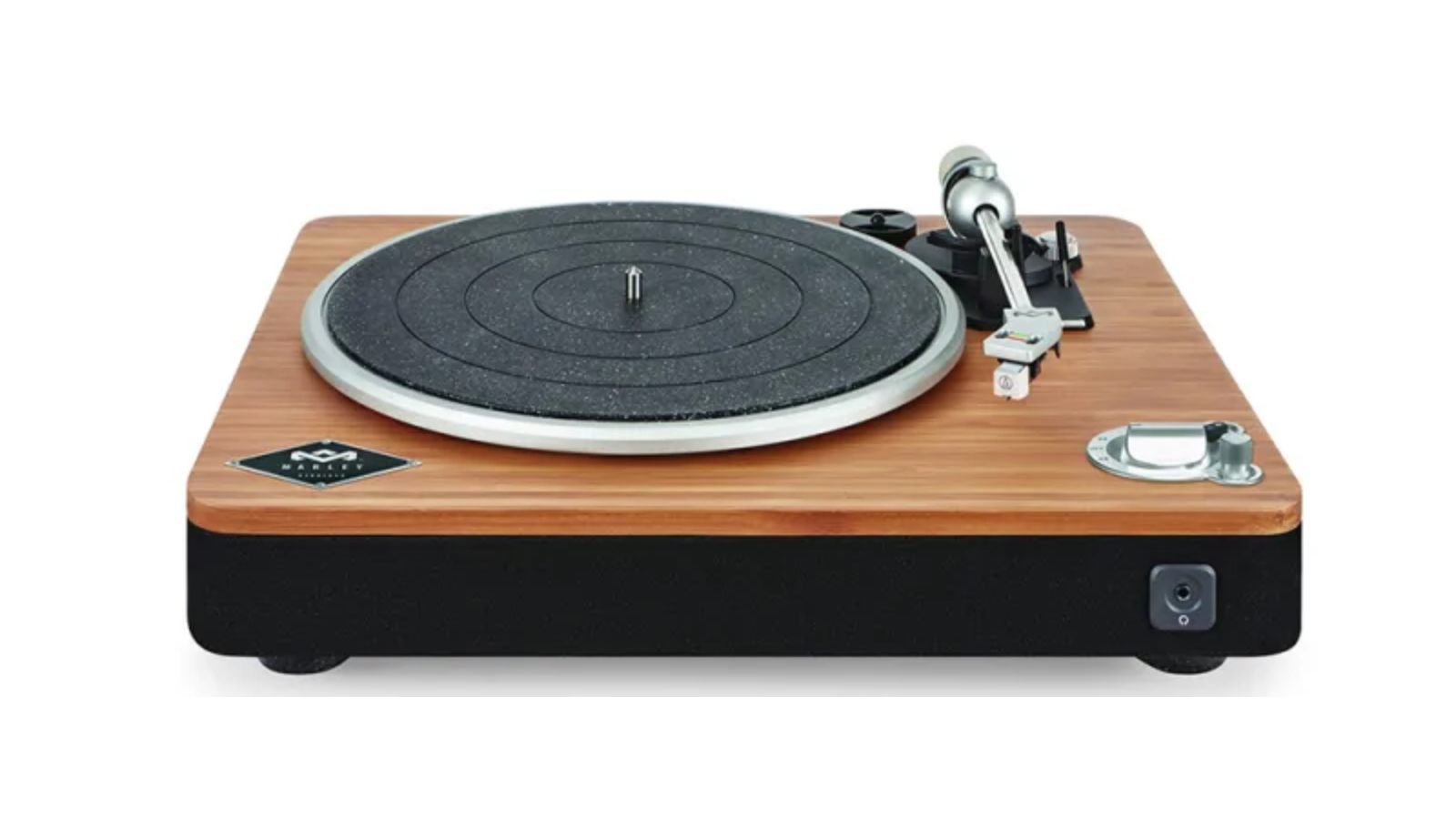 Marley House of Stir it Up Wireless Turntable - Black/Tan | Harvey Norman