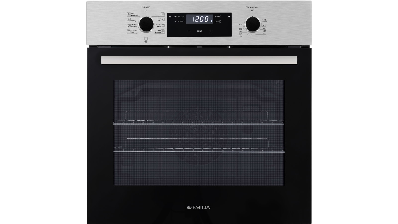 Emilia 600mm 9 Function Stainless Steel Electric oven Harvey Norman
